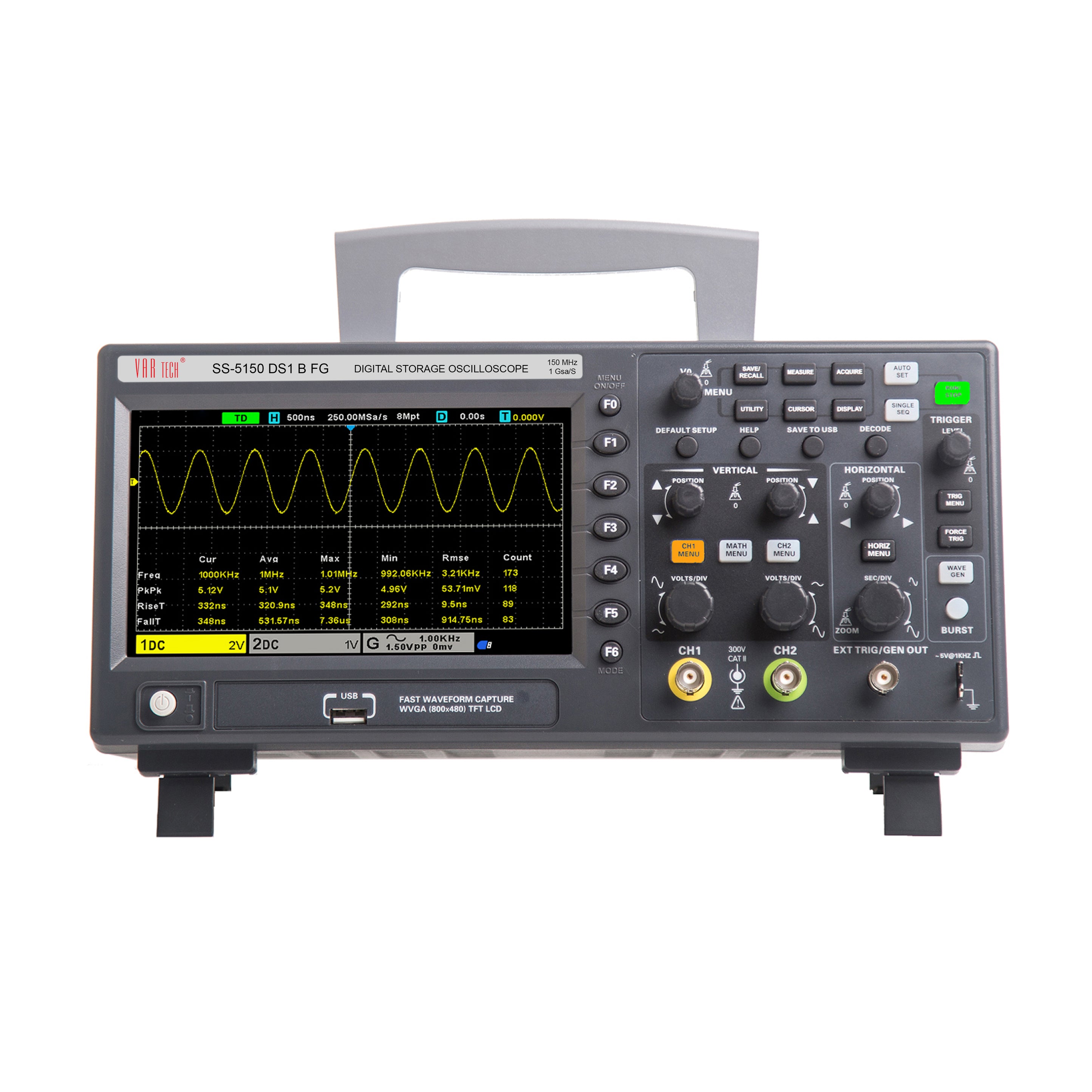 SS 5150 DS1 B FG 150 MHz 1GS/S Digital storage oscilloscope DSO with F ...