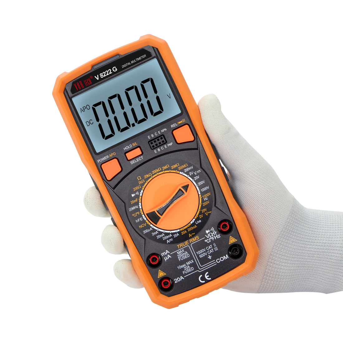 V 8222 G 1000 V AC/DC Full function Digital Multimeter True RMS – V A R ...